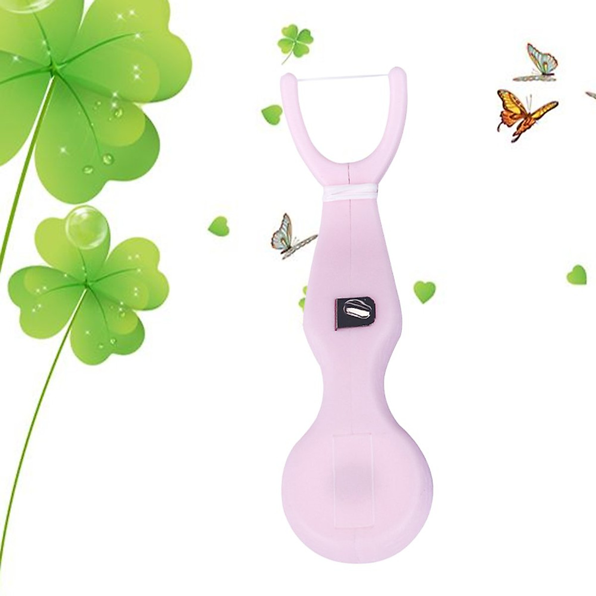 SUPVOX 3 Pcs Dental Floss Handle Reusable Dental Flosser Dental Wire Rack (White+ Pink + Blue)