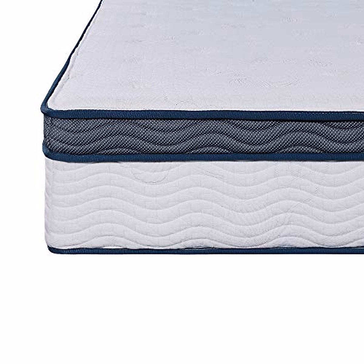 Olee Sleep 12 Inch Euro Top Gel Memory Foam Spring Hybrid Mattress Full, Mid Night, Mattress In a Box, CertiPUR-US Certified, Queen