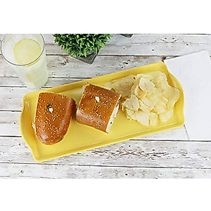 Calypso Basics, Sandwich Melamine Tidbit Tray, Lemon