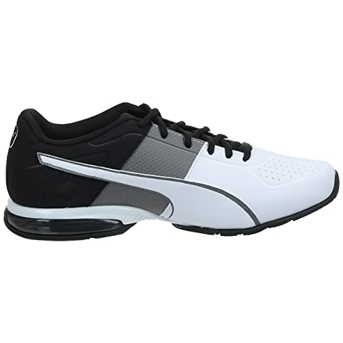 PUMA Mens Cell Surin 2 Cross Trainer, MATTE Charcoal Gray-PUMA Mens White, 9.5