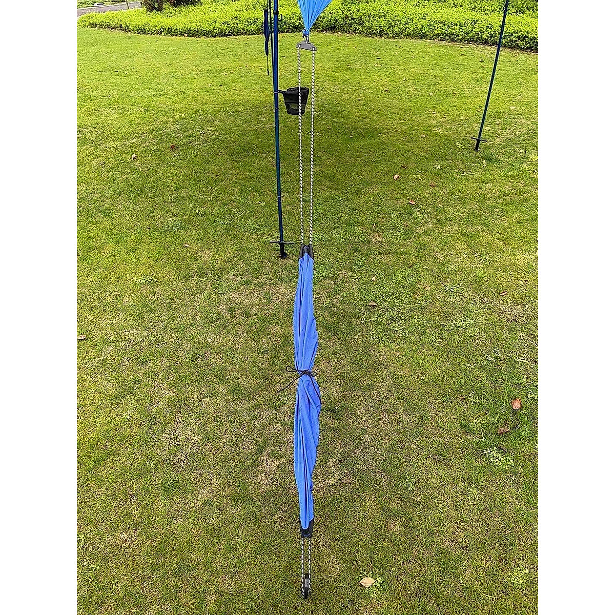 Red Suricata Premium Multi-Terrain Beach Tent & Beach Canopy in Backpack, UPF50 Sun Beach Shade, Pop Up Camping & Picnic Sunshade with 4 Poles, 4 Pole Anchors & 4 Tent Screws, Sun Shelter (Lrg Blue)