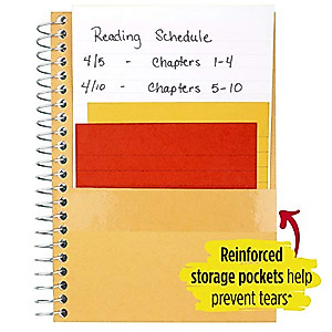 Mead Five Star Spiral Notebooks, 1 Subject, College Ruled Paper, 100 Sheets, 7 x 4-3/8", Personal Size, Colors Selected For You, 2 Pack (73707)