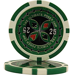 600pcs 13.5G Ultimate Casino Poker Chips Set with Heavy Duty Acrylic Case & Chips Trays