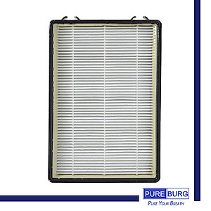 PUREBURG HPAF60 True HEPA Replacement Filter Set Compatible with Holmes Filter B Fits HPAF60 HAPF600 HAPF60 HAPF600D-U2 HAP8650B HAP8650B-NU Biaonaire GE 106633 Air Purifiers