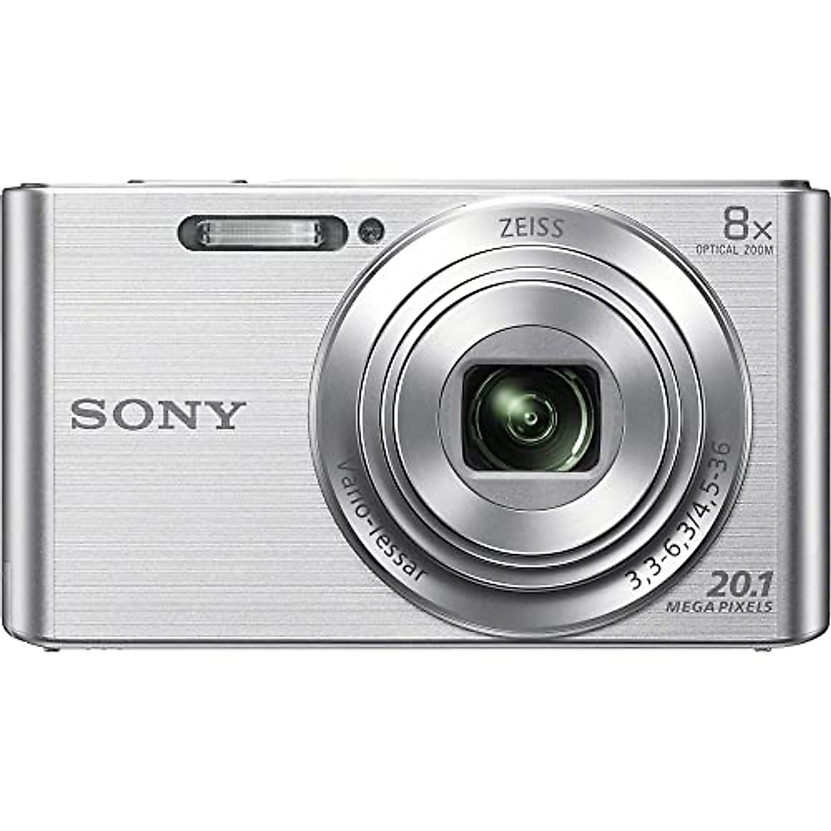 Sony DSC-W830 Digital Camera (Silver) (DSC-W830) + NP-BN1 Battery + Case + Charger + 64GB Card + Card Reader + Corel Photo Software + Flex Tripod + Micro USB Cable + Memory Wallet + Cleaning Kit