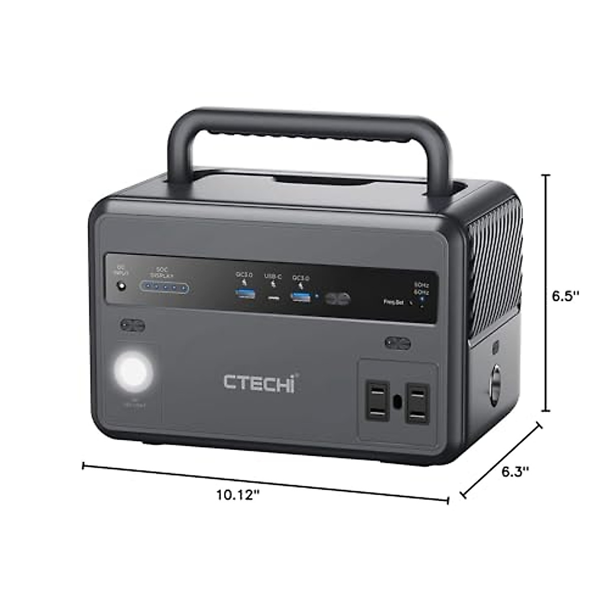 CTECHi Portable Power Station 300W with LiFePO4 Battery, 299Wh Solar Powered Generator, Battery Power Supply for Home Emergency Use, Outdoor, CPAP, Camping, Weekend Trip and Fishing