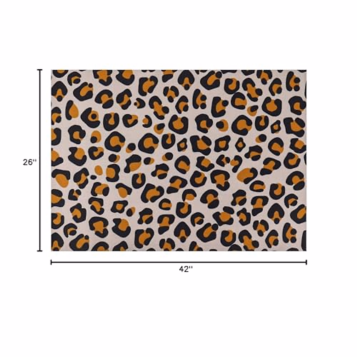 Evergreen Classic Animal Print Layering Entrance Doormat | Indoor and Outdoor | 42-inches x 26-inches | Non-Slip Backing | All-Season | Low Profile | Home Décor | Sassafras Collection