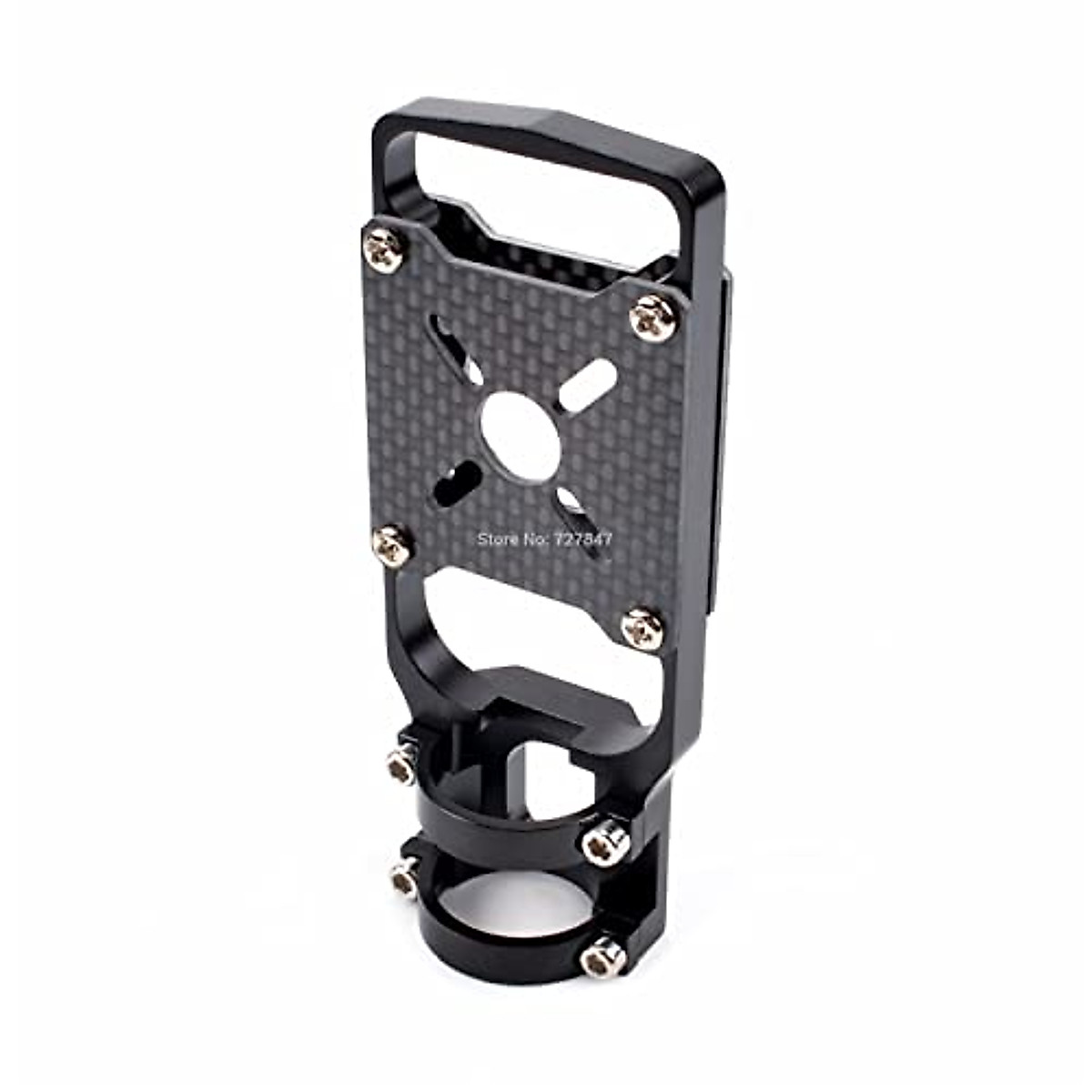 ZHIPAIJI Drone Motor Mount Seat Aluminium Alloy Accessories DIY Quadcopter Frame Kit Parts Accessories 20mm 22mm 25mm Carbon Tube Metal (Color : 20 mm red)