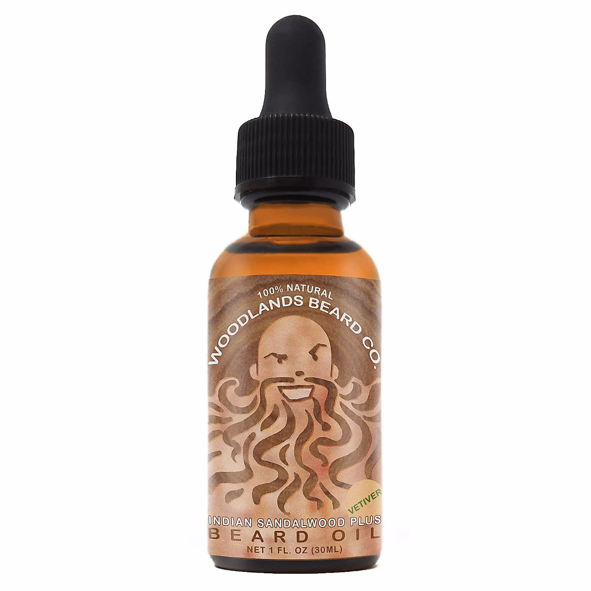 Indian Sandalwood Plus Vetiver Beard Oil (1 oz.)