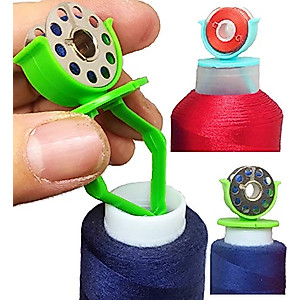 PeavyTailor 20pcs Bobbin Buddies Bobbin Holder Clamp Thread Organizer for Brother Sewing Machine #4