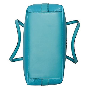 Calvin Klein Brenda Top Zip Satchel, Turquoise