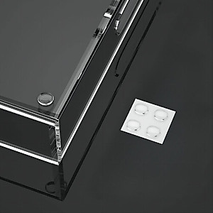 YFYCUSA Clear Acrylic Tray 10"x10" in, Serving Tray with Handles, Acrylic Trays for Serving, Spill Proof, Coffee Trays, Serving Trays, Food Trays, Ottoman Dressing Tables, Square Tray