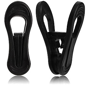 Yopay 50 Pieces Hanger Clips for Hangers, Strong Pinch Easily Clip on Clothing Pants, Multi-Purpose Kids Plastic Finger Clips for Home, Office, Travel, Crafts