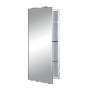 Jensen 460P34CH Federal Spec Medicine Cabinet, Stainless Steel, 16-Inch by 36-Inch