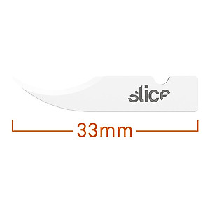 Slice Safety, Never Rusts Finger-Friendly Lasts up to 11x Longer Than Steel, Pointed Tip, Fits in Seam Rippers and Craft Handles, 4 Pack Blades