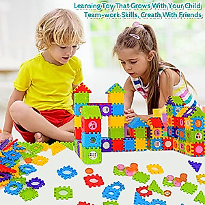 FUBAODA Building Blocks for Toddlers & Kids 180 Pcs Toy Building Sets – STEM Building Toys –Interlocking Building Blocks for Toddlers and Kids