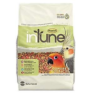 Higgins Intune Natural Conure and Cockatiel Bird Food 2. lb
