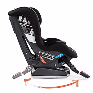 Peg Perego Primo Viaggio Convertible - Reversible Car Seat - Rear Facing for Children 5 to 45 lbs and Forward Facing for Children 22 to 65 lbs - Made in Italy - Licorice (Black)