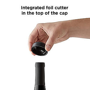 Rabbit Automatic Electric Corkscrew Wine Bottle Opener, One Size, Shiny Black