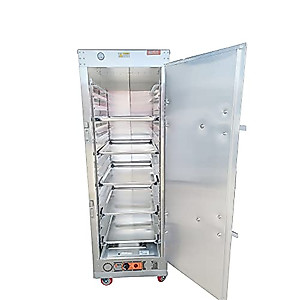 HeatMax 6 Foot Food Warmer Holding Cabinet for 16 Full Size Sheet Pans, for Churches, Schools, Catering, Can Be Used as a Basic Proofer, Made in USA with Service and Support