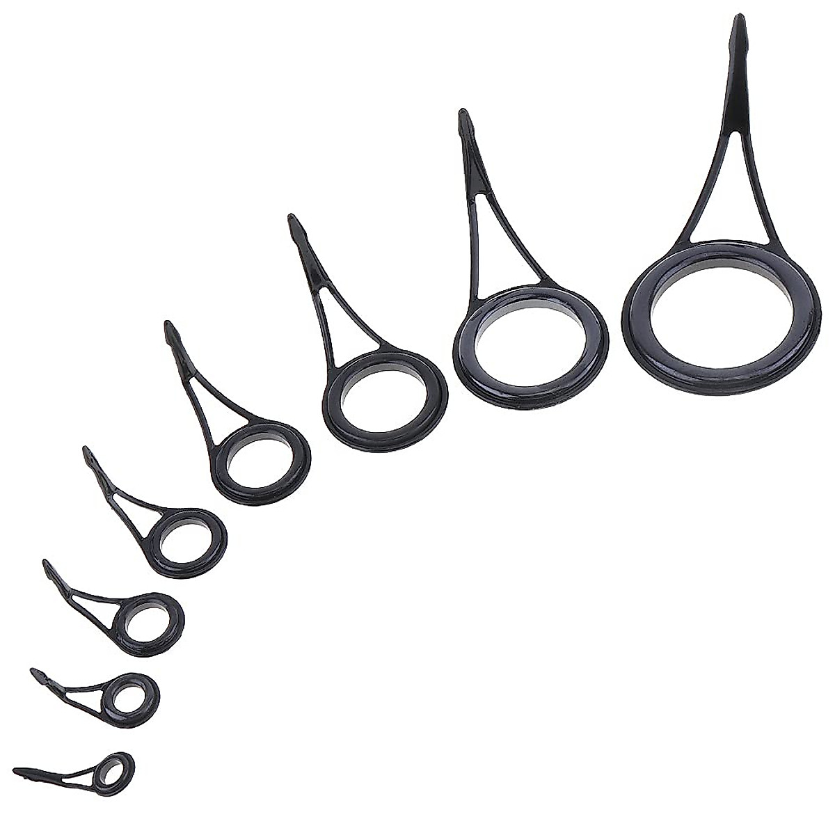 OriGlam Fishing Rod Guides Sets, Rod Repair Kit Rod Guide Tip Repair Kit, Rod Part Fishing, Spinning Rod Guides Tip Ceramic Guide, Fishing Rod Repair Kit