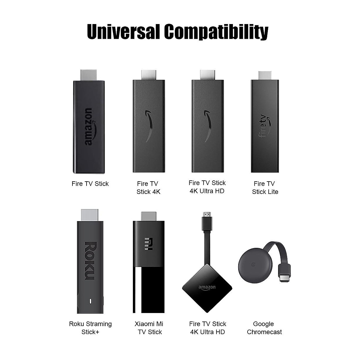 for All Fire TV Sticks Power Adapter USB Cable, Directly Power for TV Stick to Support 4K Video , Eliminating AC Outlet Decluttering Messy TV Cords, Latest Generation 2000mAh Advanced Power Cord