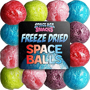 Premium Space Balls Freeze Dried Candy - Shipped in Sturdy Box for Protection - Dry Freeze Candy for All Ages (3 Ounce)