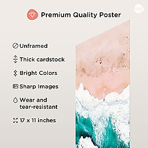 The Mojo Concept Motivational Wall Art, Office Decor For Women, Inspirational Wall Art, Beach Decor, Cubicle Decor, Beach Wall Decor, Motivational Poster, Office Wall Decor (Set of 6 Posters 11x17)