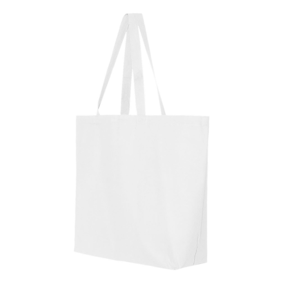 Classy Bride Personalized Tote Bag - White and Glitter Gold (White)