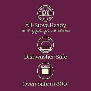 Anolon Nouvelle Copper Luxe Hard Anodized Nonstick Stockpot/Saucepan with Stainless Steel Lid/Induction Suitable/Dishwasher Safe, Dutch Oven (4 Quart), Onyx