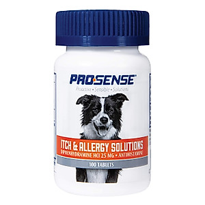 Pro-Sense ProSense Itch and Allergy Solutions 100 Count, for Dogs, Antihistamine