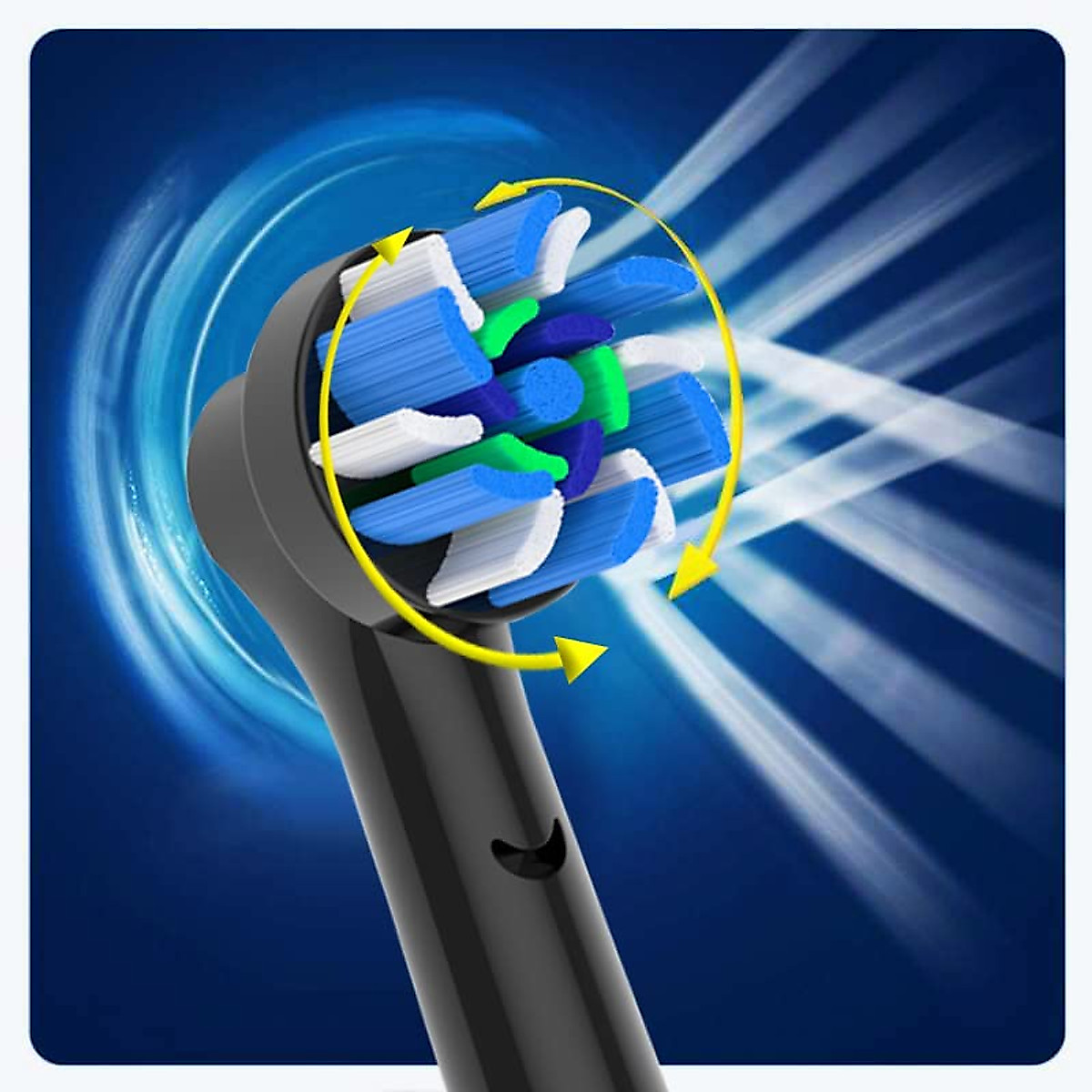 8pcs Cross Clean Brush Heads Compatible with Oral B Electric Toothbrush, Compatible with Cross Action Pro 1000 and Other Oral B Electric Toothbrush.