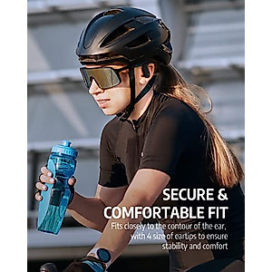 AIHOOR Wireless Earbuds with Earhooks for Sport, iOS & Android Phone, IPX5 Waterproof Bluetooth 5.0 Headphones with Extra Bass, 36hr Playtime Earphone with Charging Case for Running Gym Yoga Workout