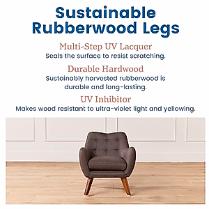 ECR4Kids Ava Arm Chair, Kids Furniture, Raisin