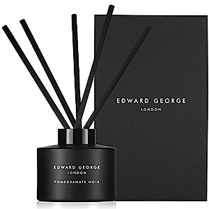 Edward George Reed Diffusers for Home Pomegranate Noir Fragrance Oil Reed Diffuser Set with 10 Oil Diffuser Sticks, 5.6 fl oz