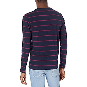 GAP Mens Everyday Soft Long Sleeve T-Shirt T Shirt, Tapestry Navy, Small US
