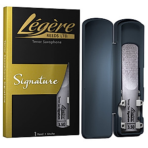 Légère Reeds - Tenor Saxophone Reed, Signature, Strength 3.50 (TSG3.50) - Premium Synthetic Woodwind Reed