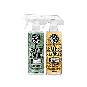 Chemical Guys Sprayable Leather Cleaner & Conditioner 16 oz Bundle (2) 16 oz. Bottles for Heated/Cooled/Vented Leather Seats