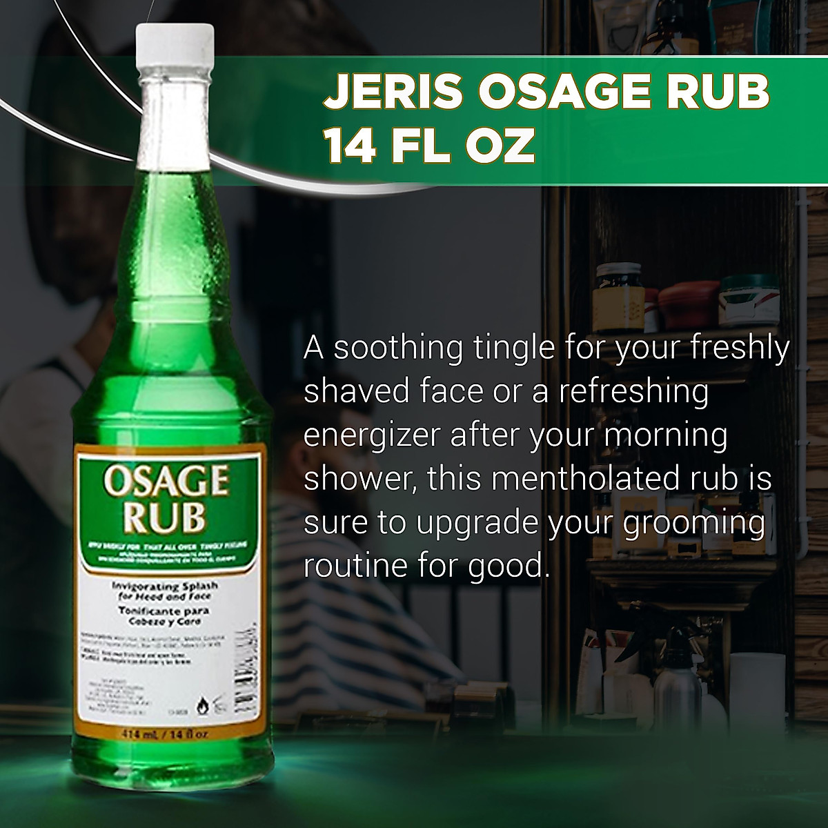 Clubman Jeris Osage Rub Professional Size, 14 fl oz