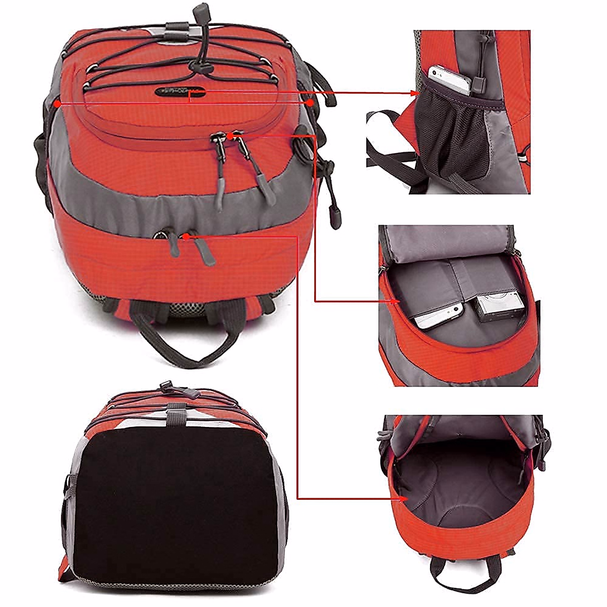 10L Small Hiking Backpack for Kids Ages 3-6 Girls Boys Under 4 feet, Mini Waterproof Outdoor Sport Travel Camping Daypack (Red)