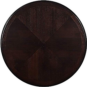 New Classic Furniture Gia 5-Piece Round Dining Set with 1 Dining Table and 4 Chairs, 47-Inch, Ebony