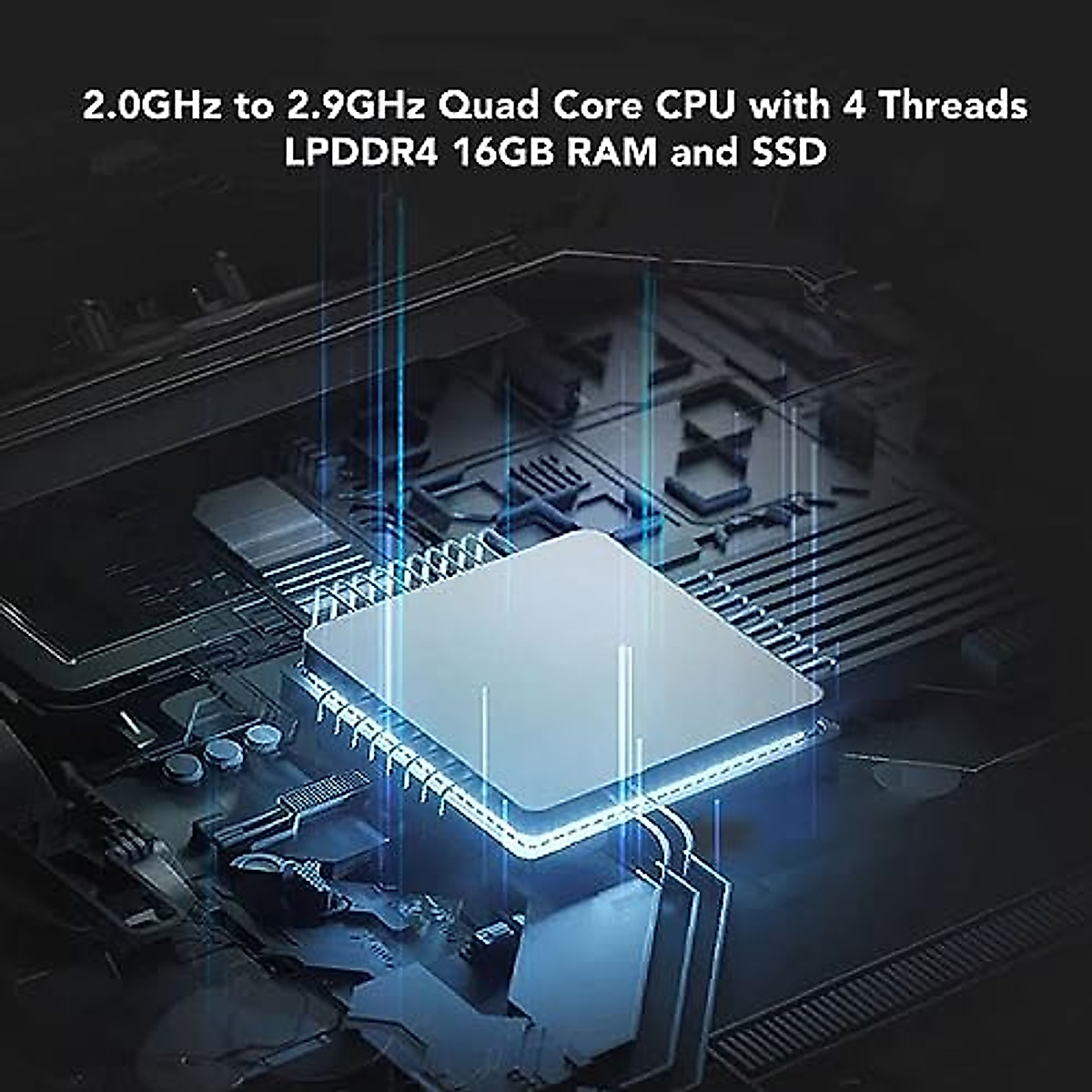 DAUERHAFT Double Screen Laptop, 5G WiFi 7in Touchscreen 2.9GHz Quad Core 15.6 Inch IPS LPDDR4 16GB RAM Business Laptop for Family (16+1TB US Plug)