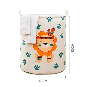 Smalibal Large Laundry Basket, with Strong Handles Laundry Hamper, Foldable Lightweight Basket, Collapsible Laundry Bag, Durable Clothing Storage, Freestanding Tall Clothes Hamper A