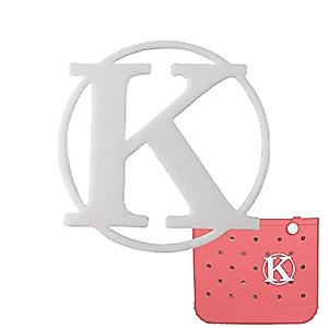 TEYOUYI Decorative Alphabet Lettering-K Accessories Compatible with Bogg Bags,Charm Inserts for Bogg Bag,Personalize your Tote Bag with Alphabet Letters