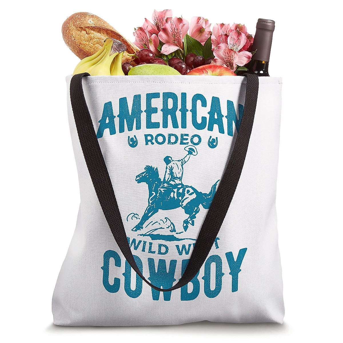 American Rodeo Wild West Cowboy Western, Howdy Tote Bag