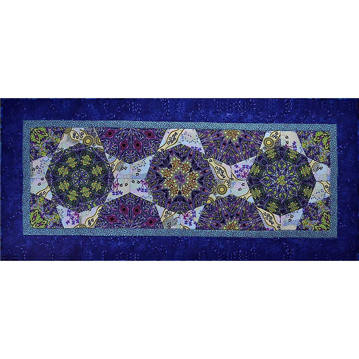 Bundle of Creative Grids Spider Web Quilt Ruler (CGRKA6) and Vertigo Table Runner Quilt Pattern by Cut Loose Press