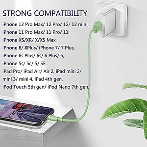 5 Pack 6ft iPhone Charger Cables MFi Certified Lightning Charging USB Data Cord High Speed Cable Compatible with iPhone 14 Pro Max Plus 13 Mini 12 11 X XS XR XS Max 8 7 iPad Pro iPad AirPods Pro