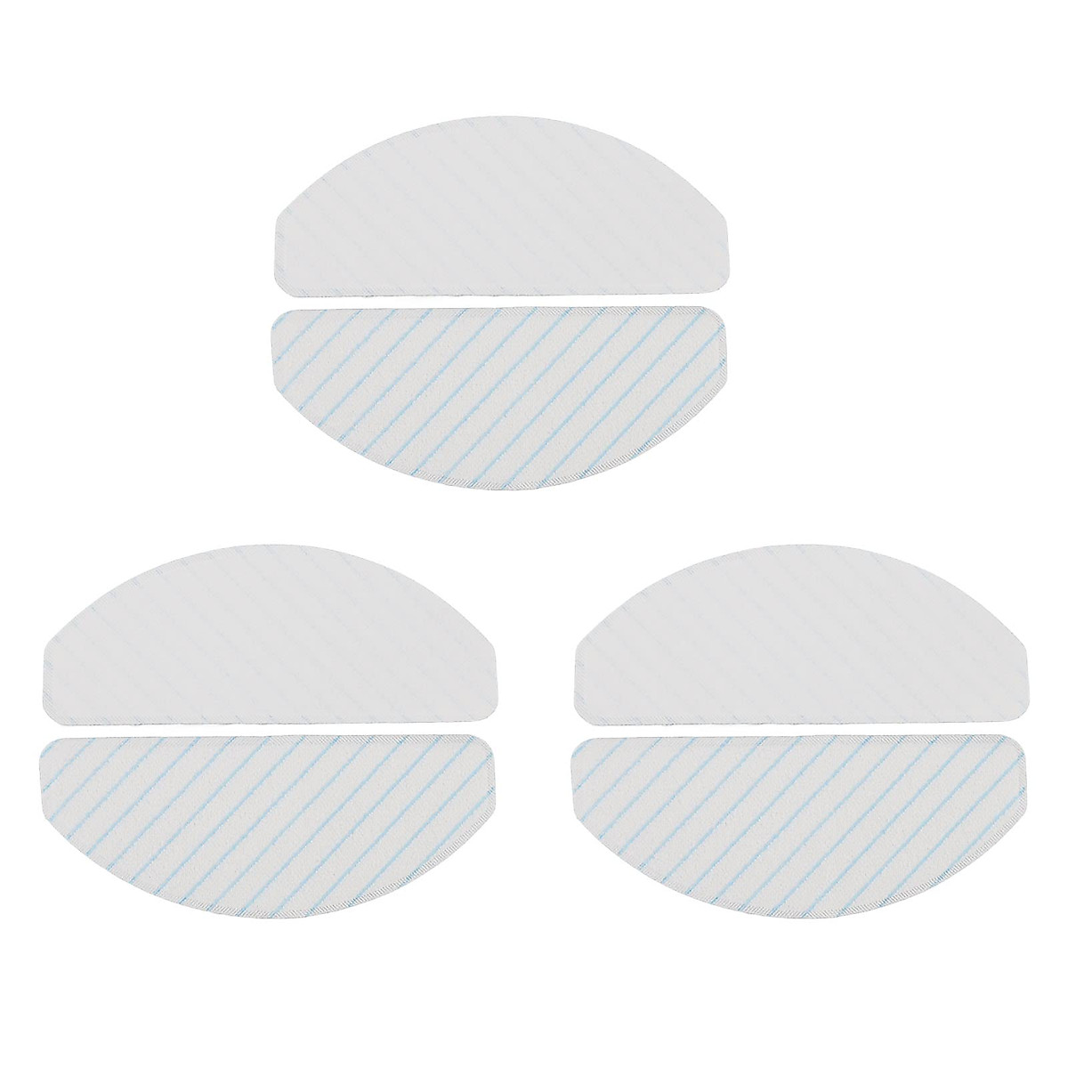 Fdit 6 Pcs Mop Cloth Pads Replacement for Yeedi Vac 2pro Vacuum Cleaner Washable Reusable Mop Cloth Pads Replacement Parts Sweeper Accessories