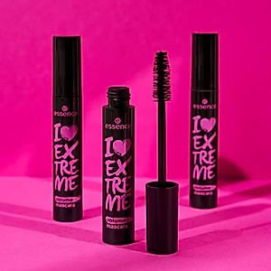 essence | I Love Extreme Volume Mascara | Paraben Free | Cruelty Free | Black (Pack of 1, Volume)