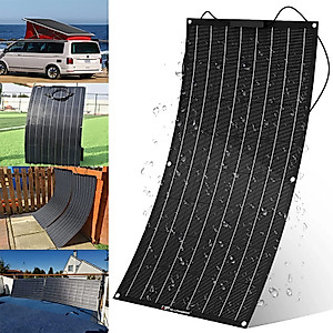 ZYTNB 1200W Flexible Monocrystalline 4 X 300 Watt 18 Volt Solar Panel High Efficiency Mono Solar Module kit with 40A Charger Controller for Camping Caravan RV and Other Off Grid Applications